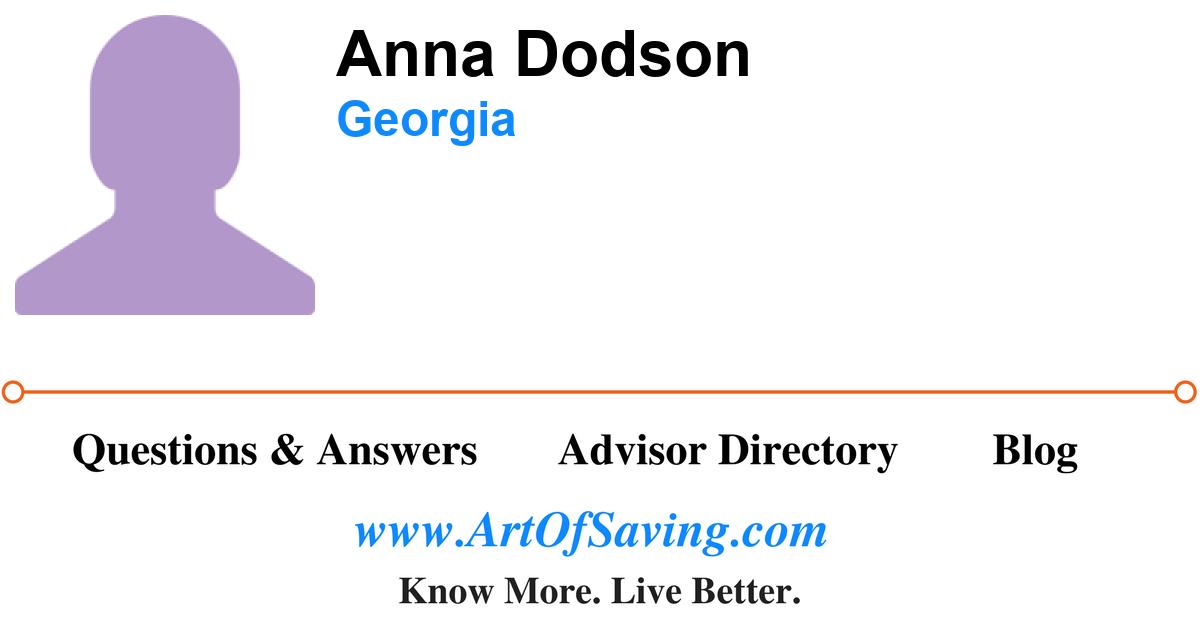 Anna Dodson - Georgia | Art Of Saving