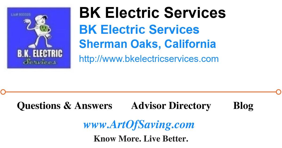 BK Electric Services - BK Electric Services - Sherman Oaks - California ...