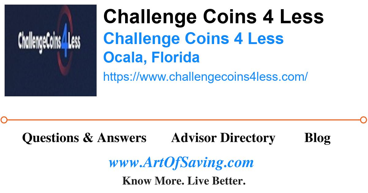Challenge Coins 4 Less - Challenge Coins 4 Less - Ocala - Florida - 34482 | Art Of Saving