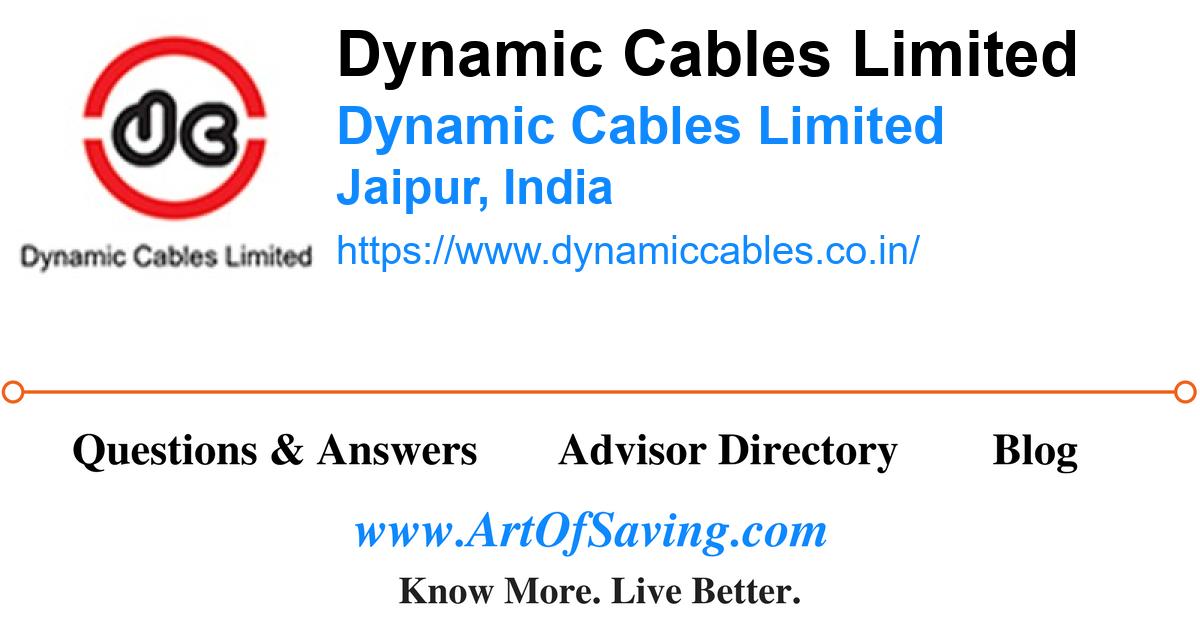 Dynamic Cables Limited - Dynamic Cables Limited - Jaipur - India ...