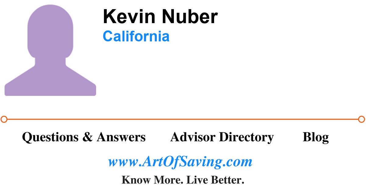 Kevin Nuber - California | Art Of Saving