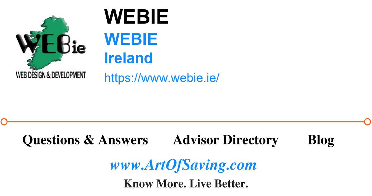 WEBIE - WEBIE - Ireland | Art Of Saving